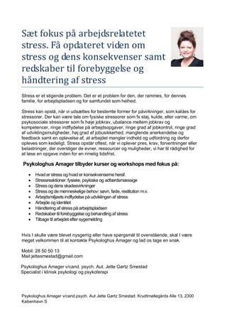 Sæt fokus på stress | PDF