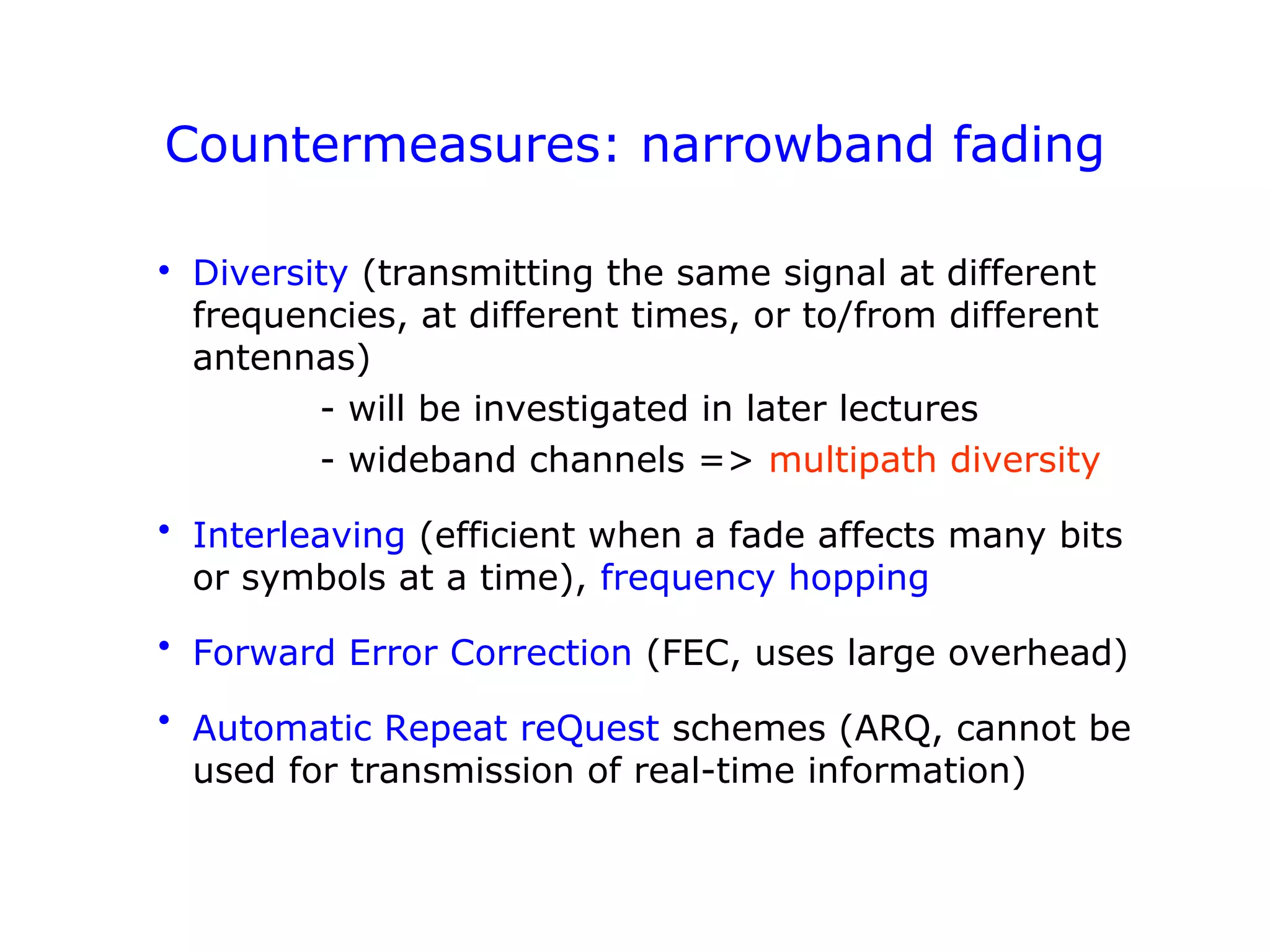 fading channels | PPT