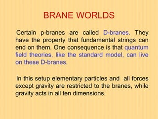 STRING THEORY - CHALLENGES AND PROSPECTS | PPT | Science