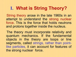 STRING THEORY - CHALLENGES AND PROSPECTS | PPT | Science