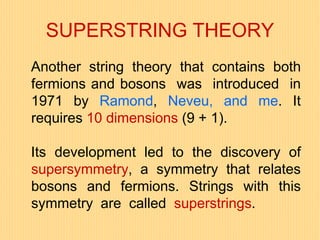 STRING THEORY - CHALLENGES AND PROSPECTS | PPT
