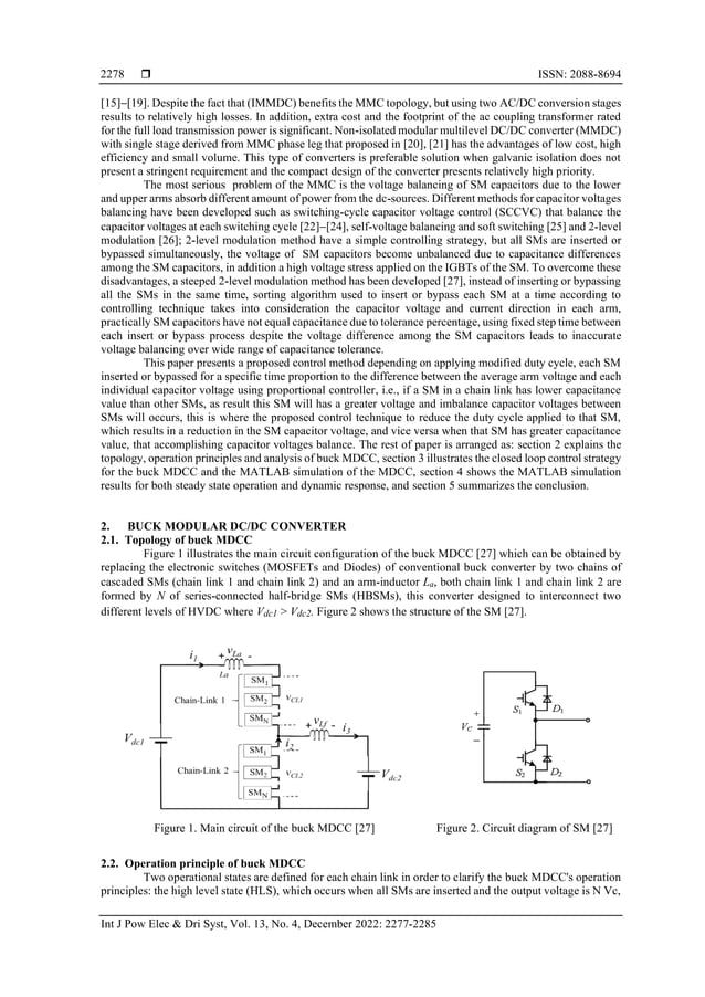 Capacitor voltages balancing method for buck modular DC/DC converter | PDF