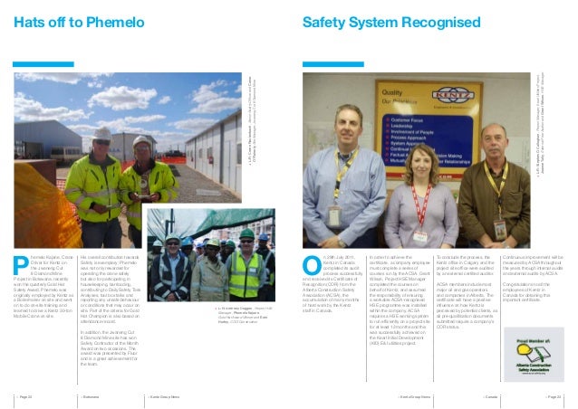 Kentz Group News - August 2011