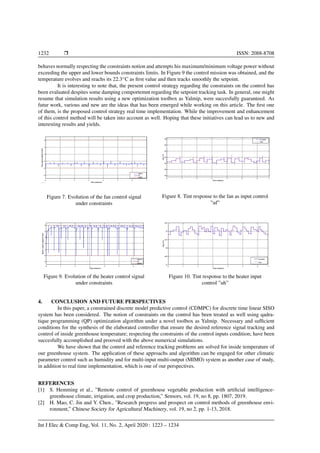 Constrained discrete model predictive control of a greenhouse system temperature | PDF