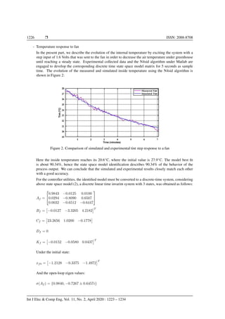 Constrained discrete model predictive control of a greenhouse system temperature | PDF