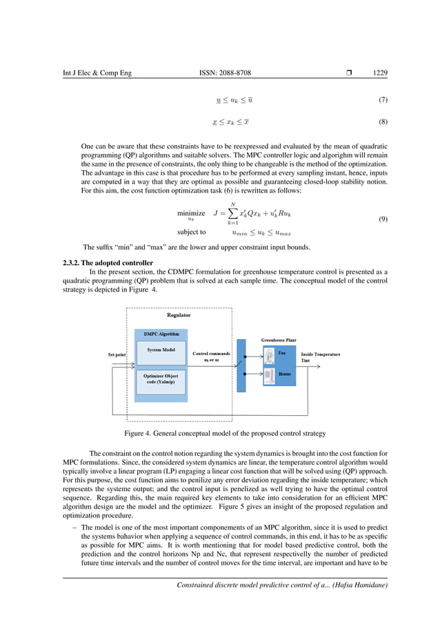 Constrained discrete model predictive control of a greenhouse system ...