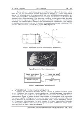 Application of particle swarm optimization with ANFIS model for double scroll chaotic system ...