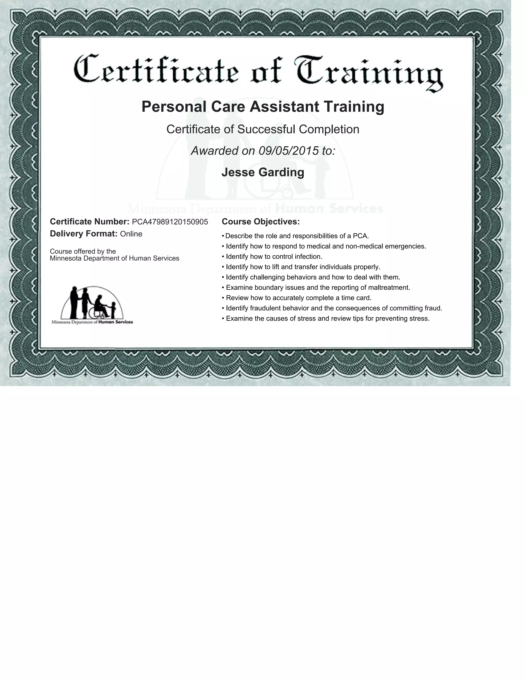 certificate | PDF