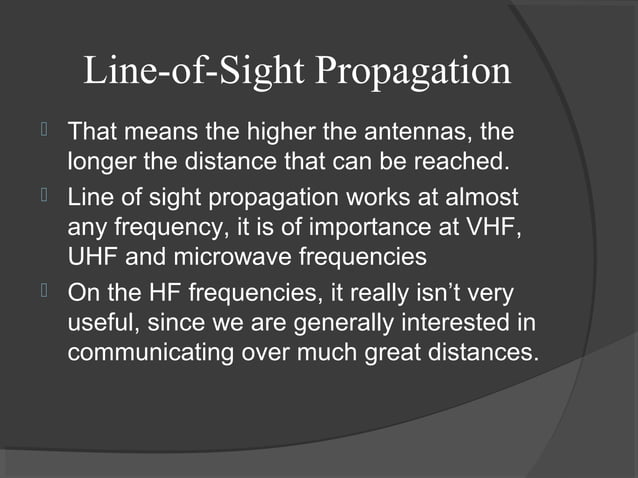 Radio Wave Propagation Presentations Ppt
