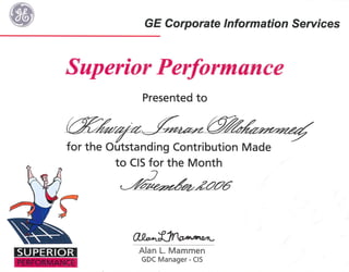 Superior Performance - November 2006 | PPT