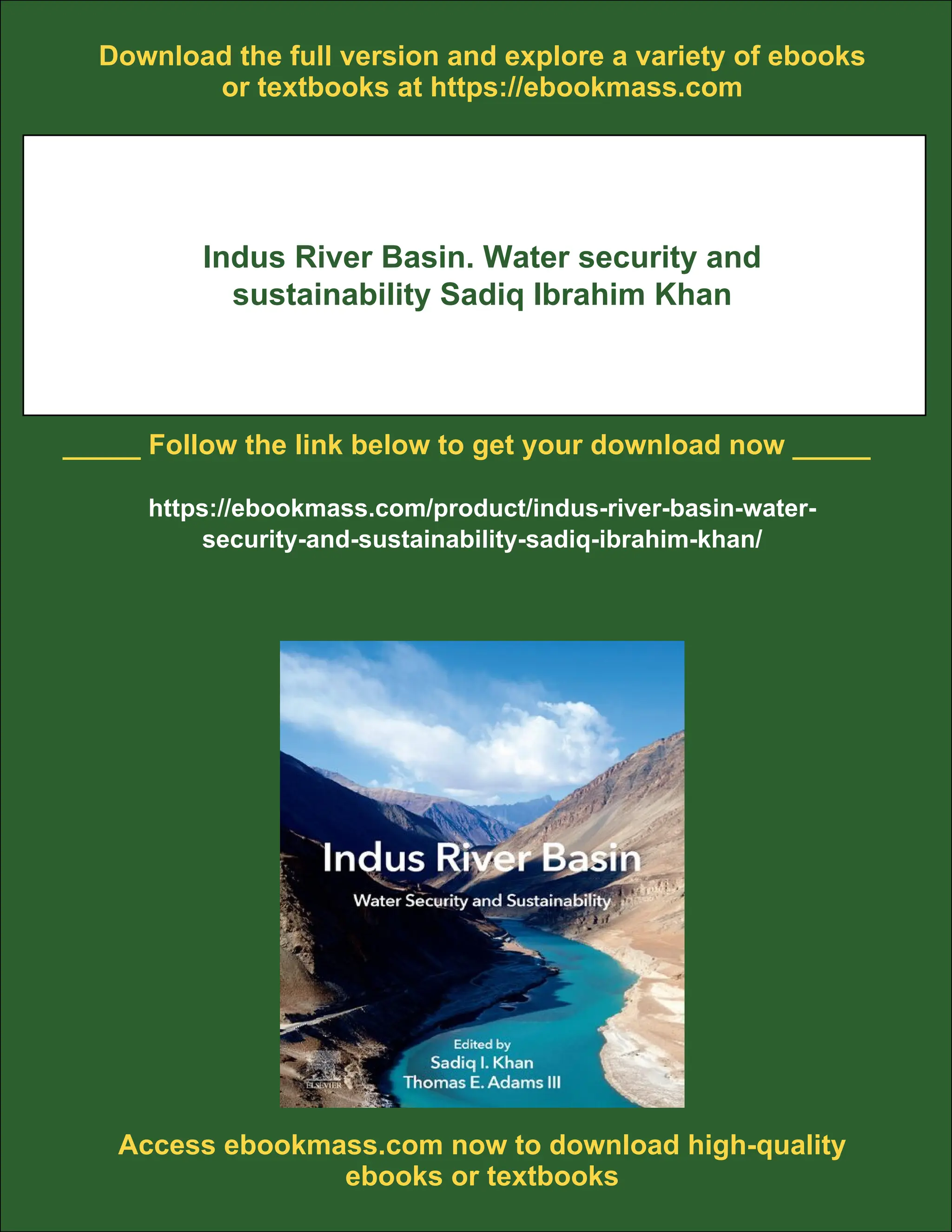 Indus River Basin. Water security and sustainability Sadiq Ibrahim Khan | PDF