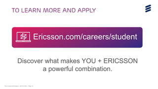 Ericsson Student & Graduate Programs | PPT