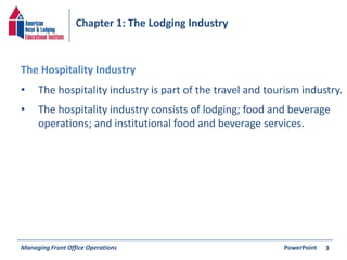 Chapter 1: The Lodging Industry | PPTX