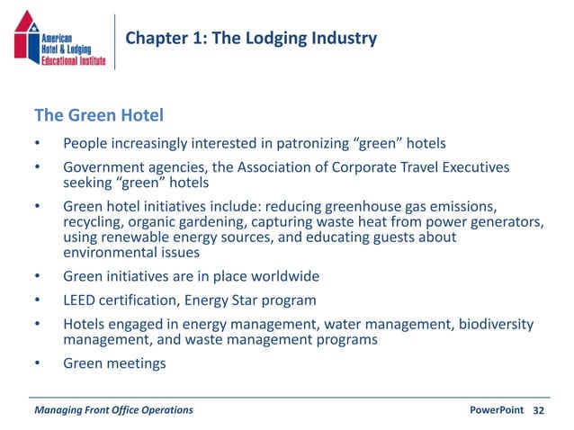 Chapter 1: The Lodging Industry | PPTX | Business Travel | Travel Type