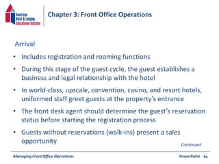 Chapter 3: Front Office Operations | PPTX