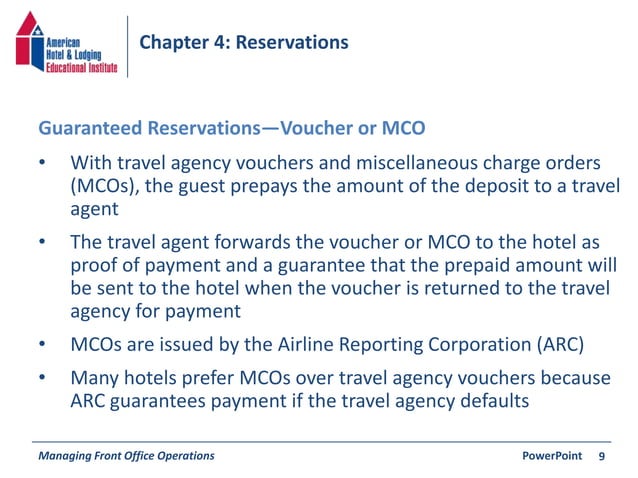 Chapter 4: Reservations | PPTX | Hospitality Industry | Industries