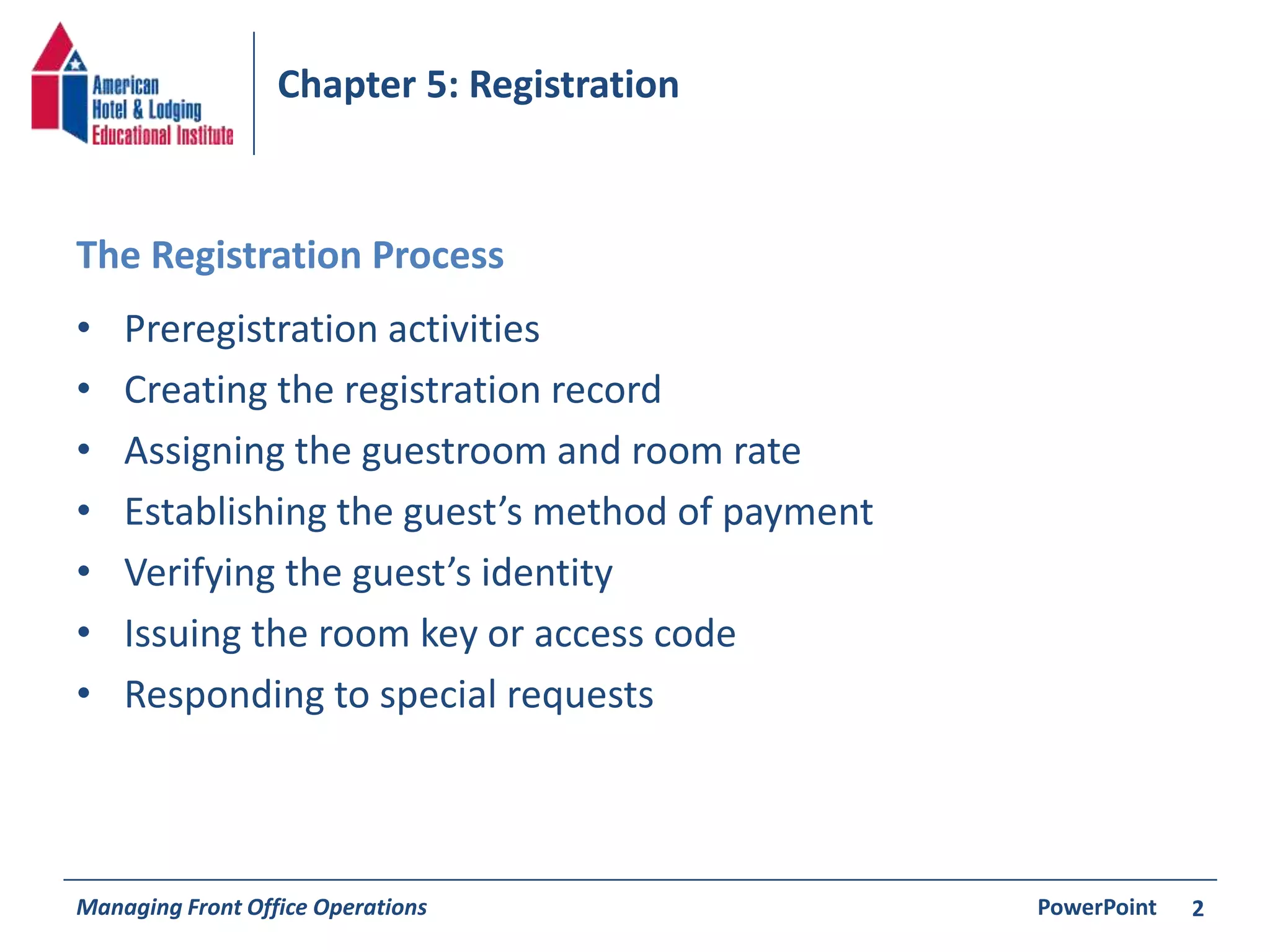 Chapter 5: Registration | PPTX