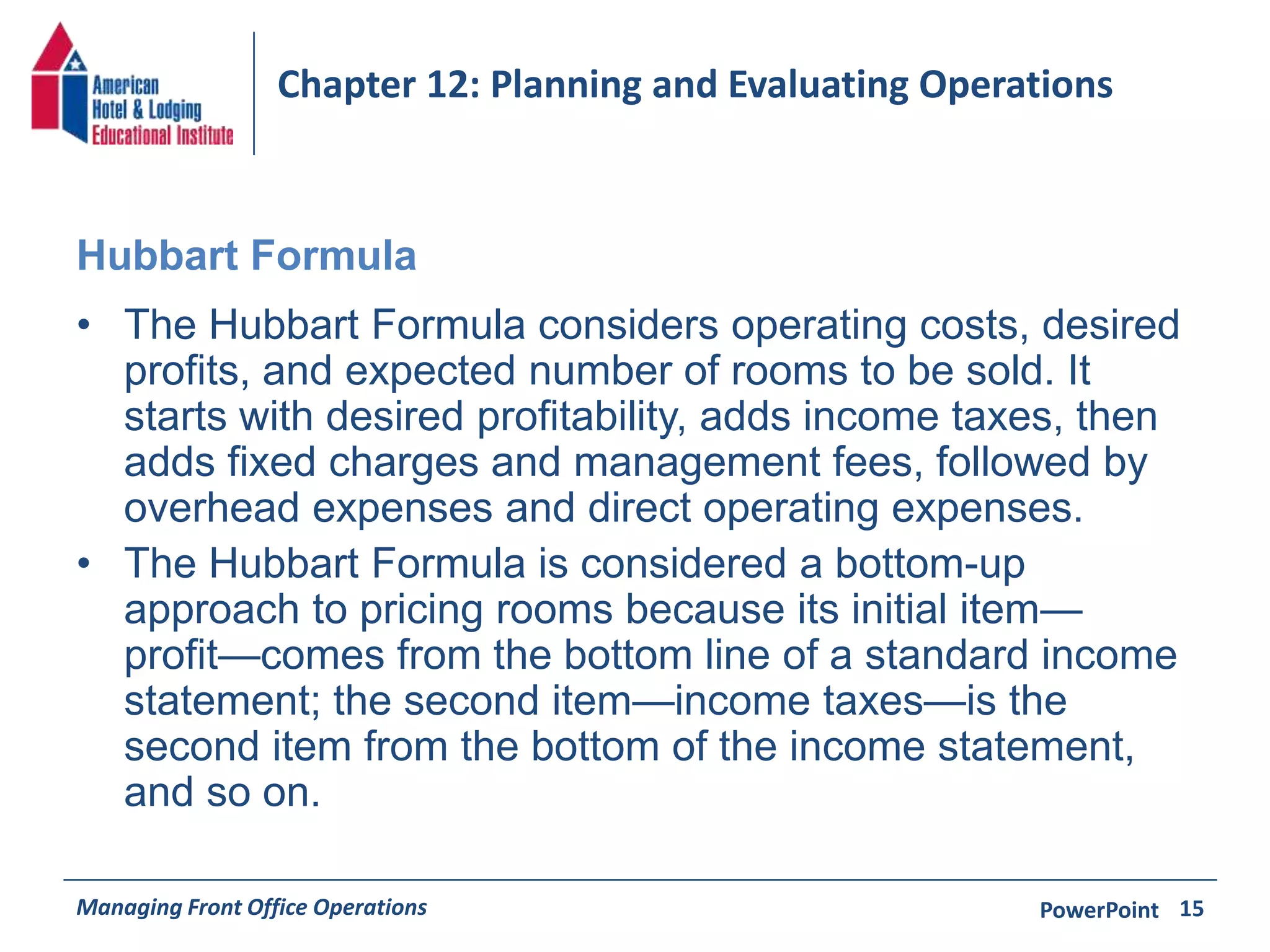 Chapter 12: Planning and Evaluating Operations | PPTX