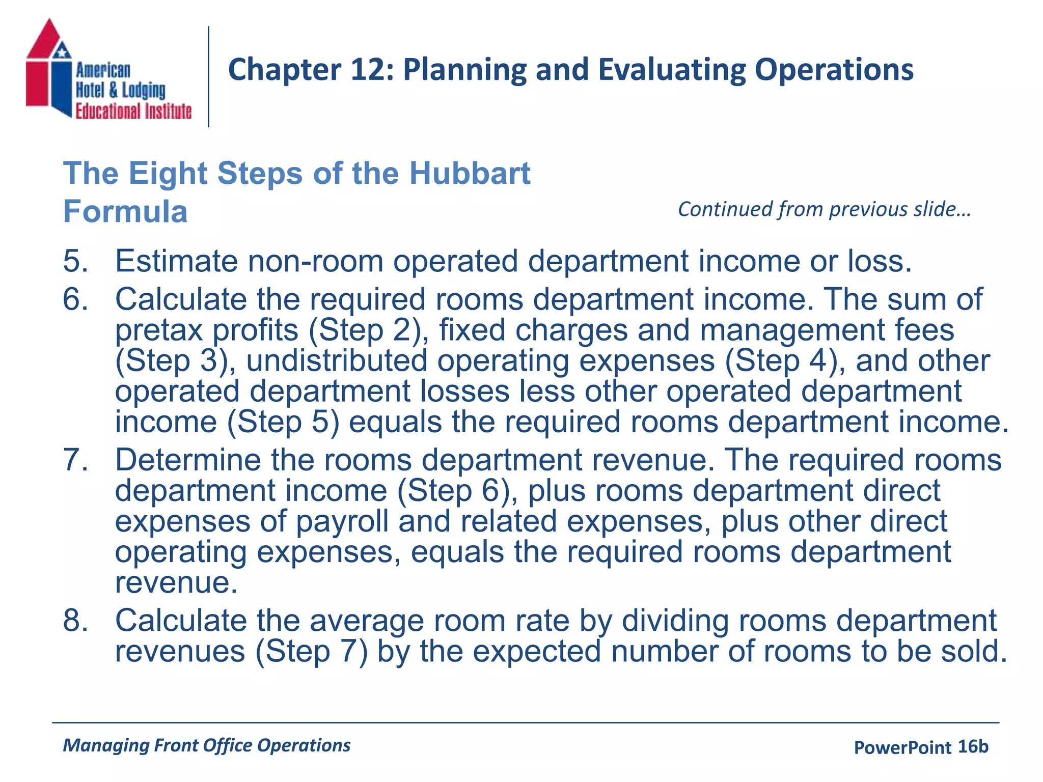 Chapter 12: Planning and Evaluating Operations | PPTX