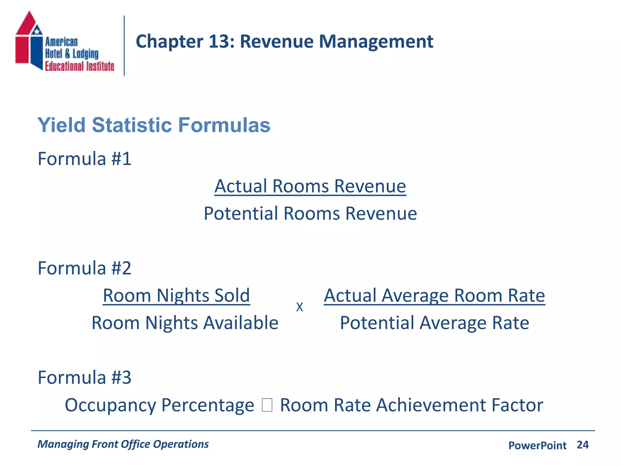 Chapter 13: Revenue Management | PPTX