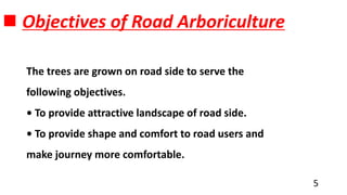 ROAD ARBORICULTURE PPT | PPTX