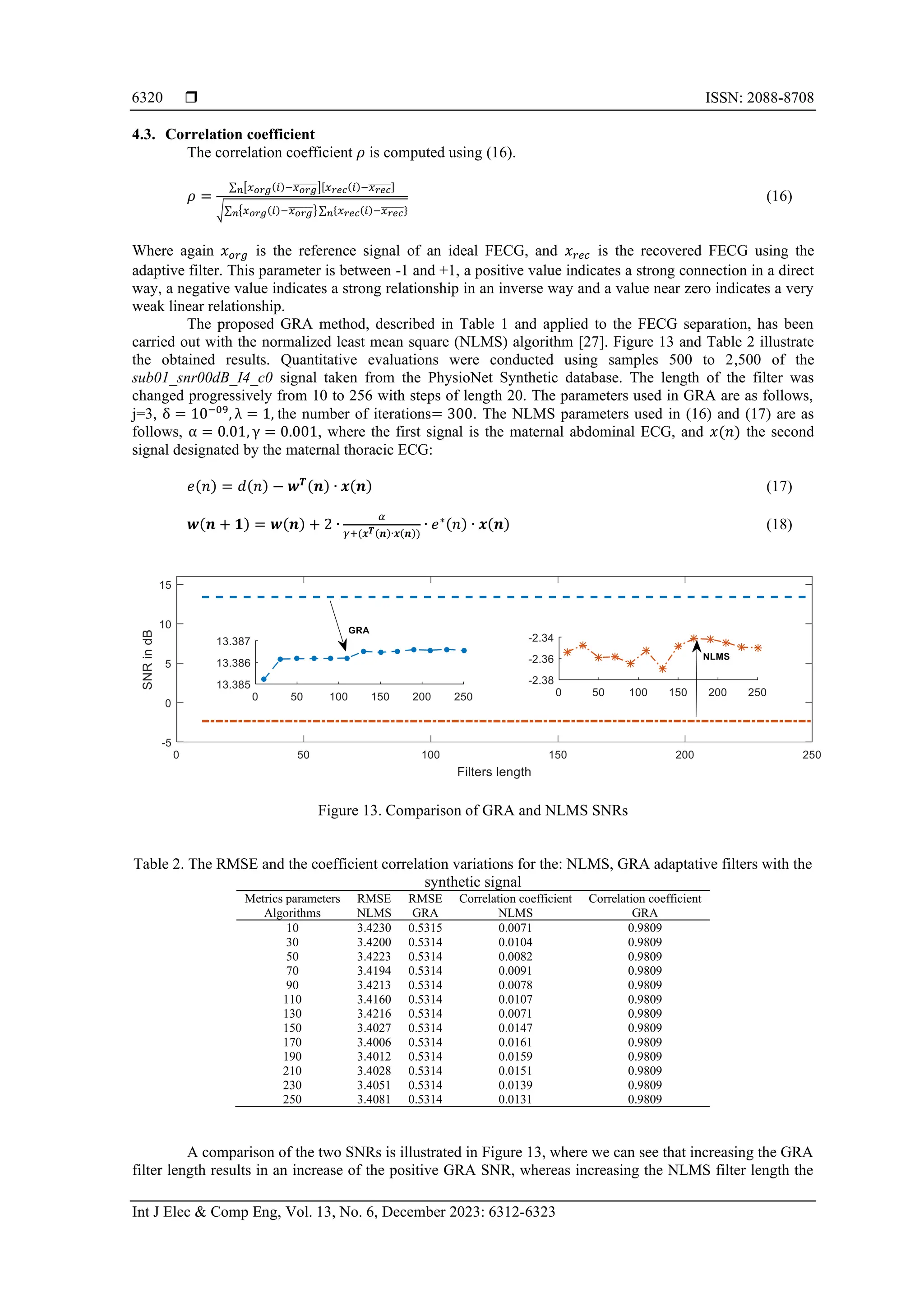 Generalized recursive algorithm for fetal electrocardiogram isolation from non-invasive maternal ...