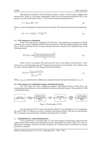 Noise resistance territorial intensity-based optical flow using inverse confidential technique ...