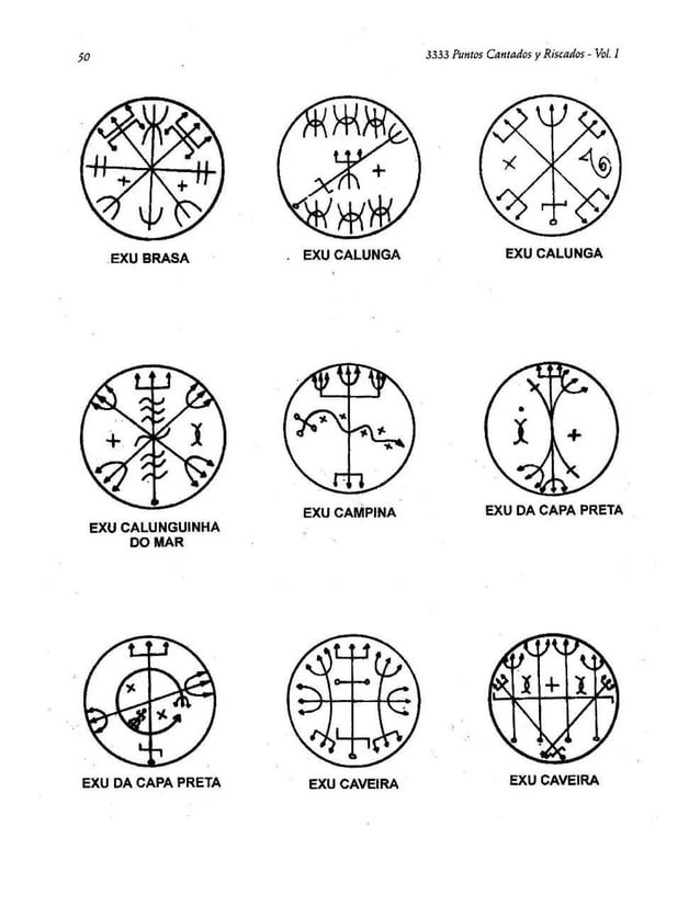 livro de ponto riscado de 'esú pomba gira