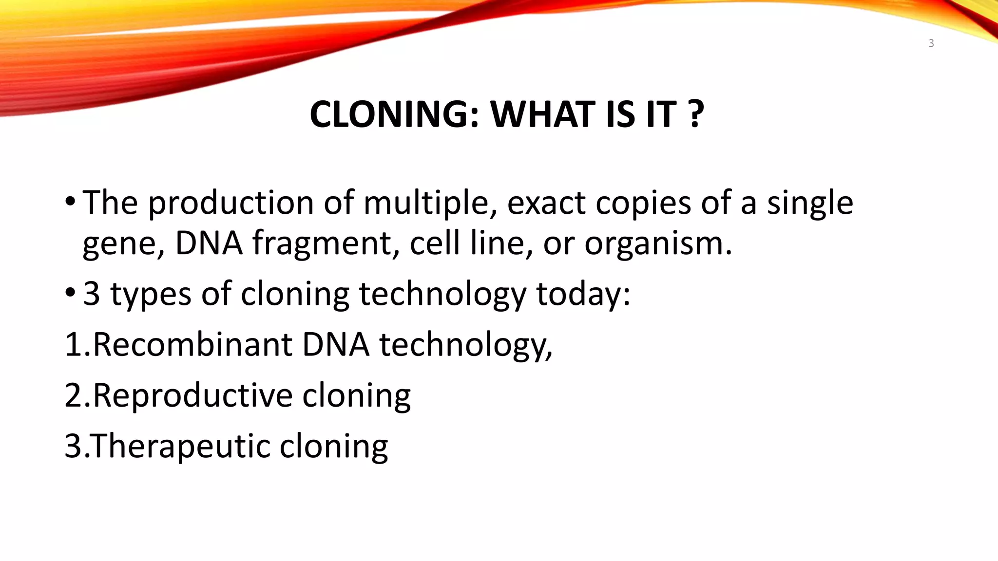 BIOETHICS INVOLVED IN CLONING | PPTX