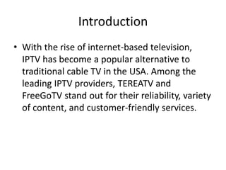 Best IPTV Services in the USA - Top Providers & Features for 2025 | PPT