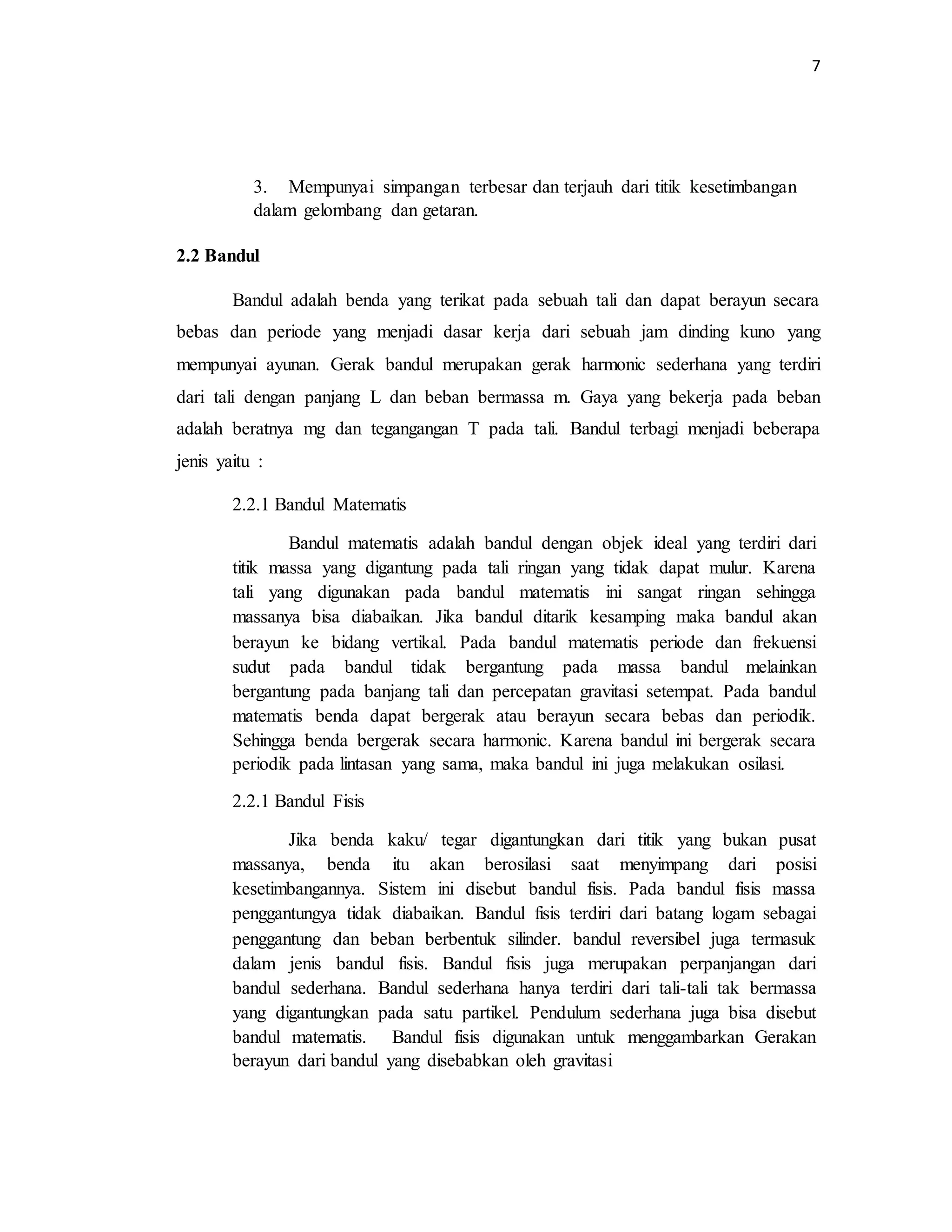 LAPORAN PRAKTIKUM FISIKA DASAR BANDUL REVERSIBLE | DOCX
