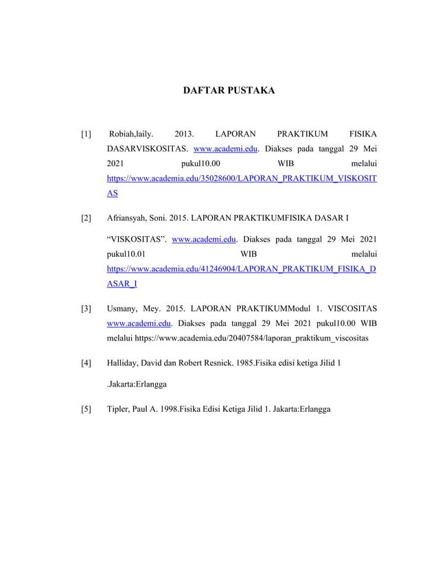 LAPORAN PRAKTIKUM FISIKA DASAR VISKOSITAS FLUIDA | PDF