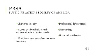 Public Relations Career powerpoint | PPTX