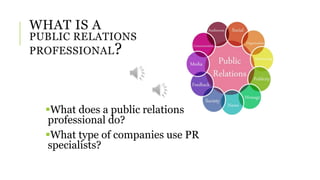 Public Relations Career powerpoint | PPTX
