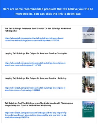 The Tall Buildings Reference Book David Parker Antony Wood Eds | PDF