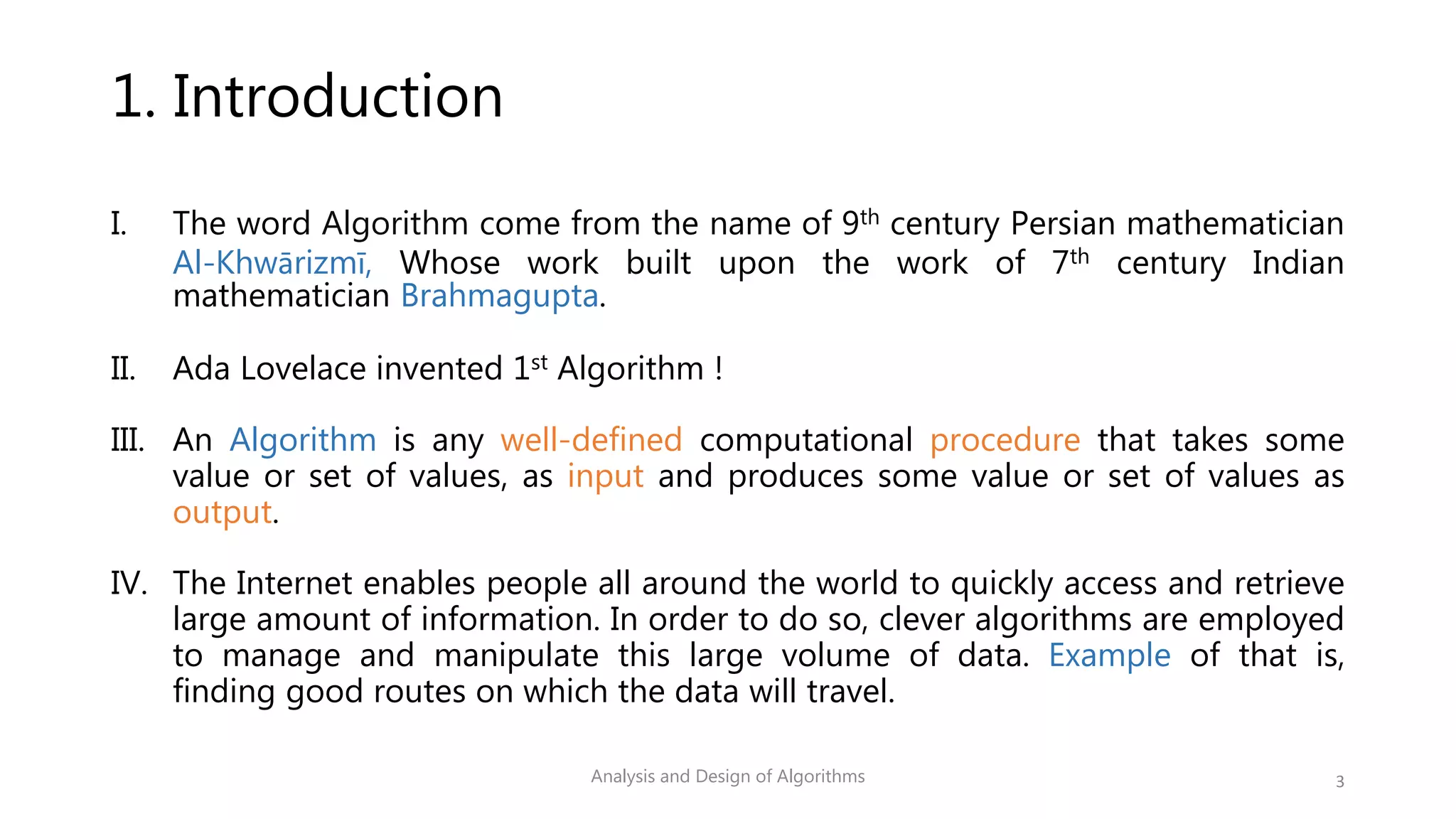 Algorithms Introduction And Analysis Ppt 4345