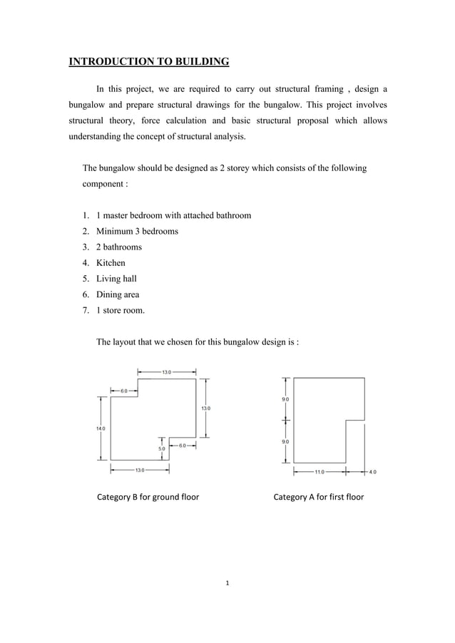 Building Structures Report (Group and Individual) | PDF