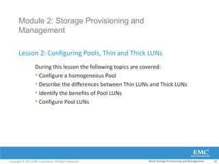 333 vnx unifiedimp_m02 block storage provisioning and management | PPT