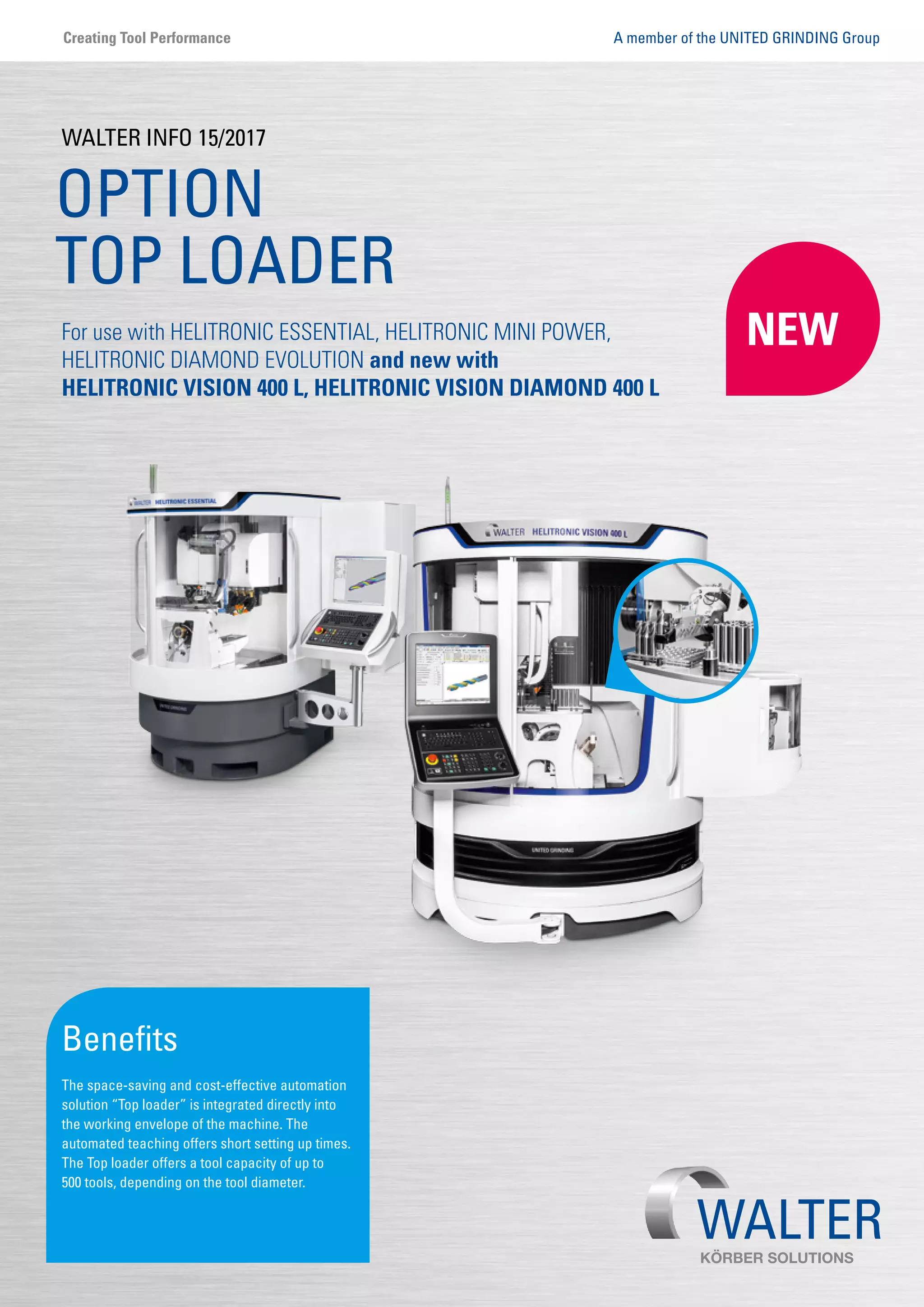 United Grinding - Walter Grinders - CNC Tool Grinder - Top Loader ...