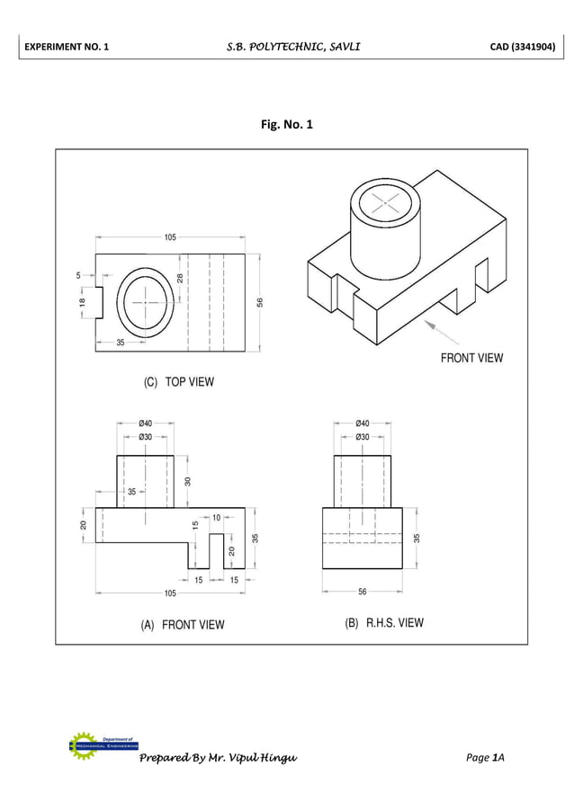3341904 cad lab_manual_prepared by vipul hingu | PDF