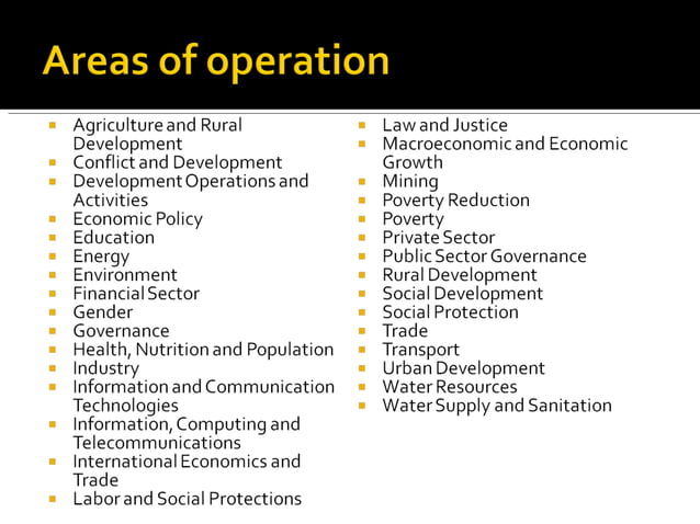 Role of world bank in developing countries--By Akshay Samant | PPT