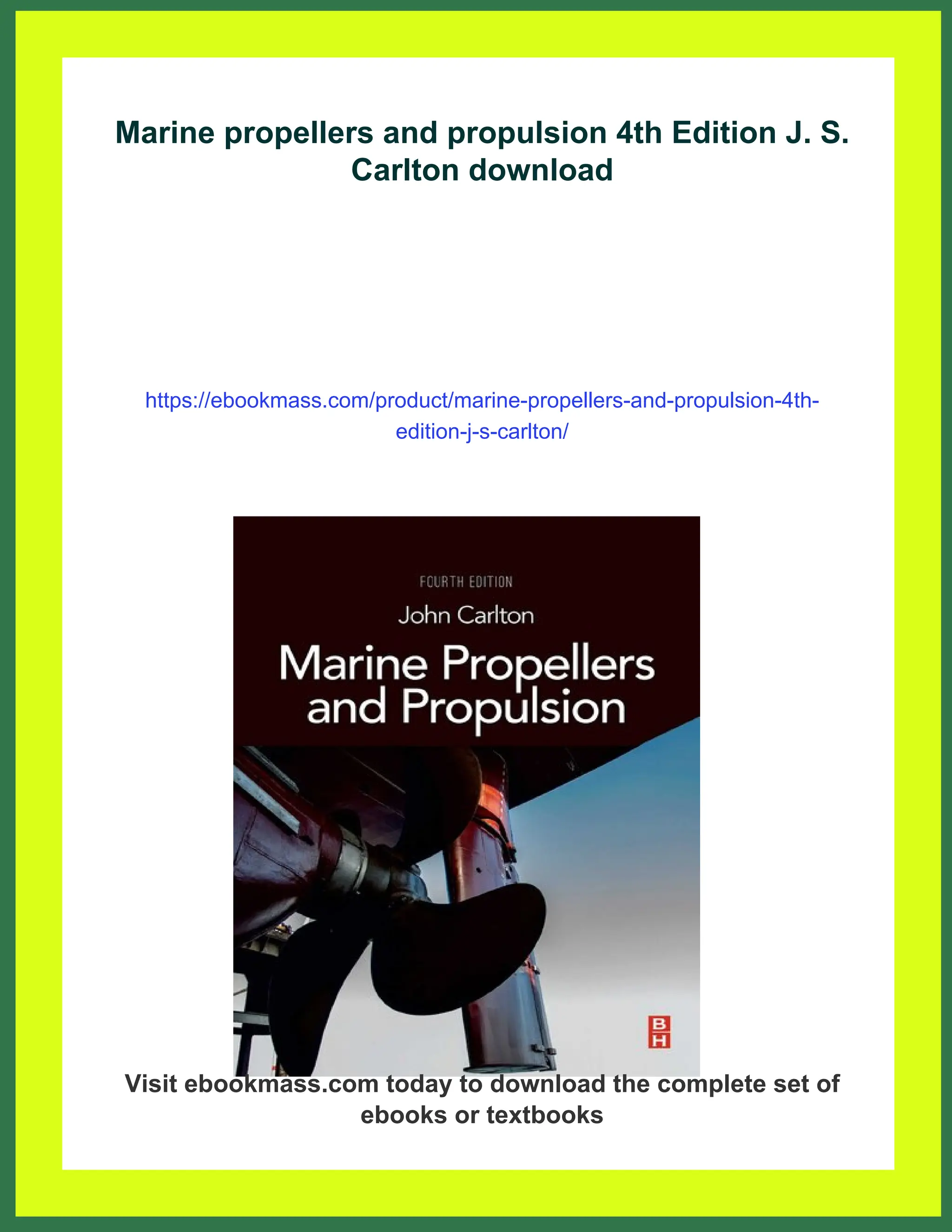 Marine propellers and propulsion 4th Edition J. S. Carlton | PDF