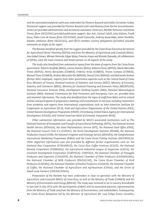 Agricultural Policies In Costa Rica Oecd Organisation For Economic ...