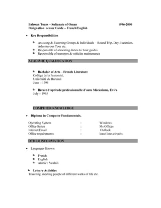 SAID AL HARTHY' CV | DOCX