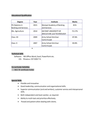 RESUME PREETI | PDF