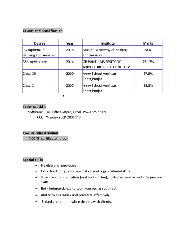 RESUME PREETI | PDF