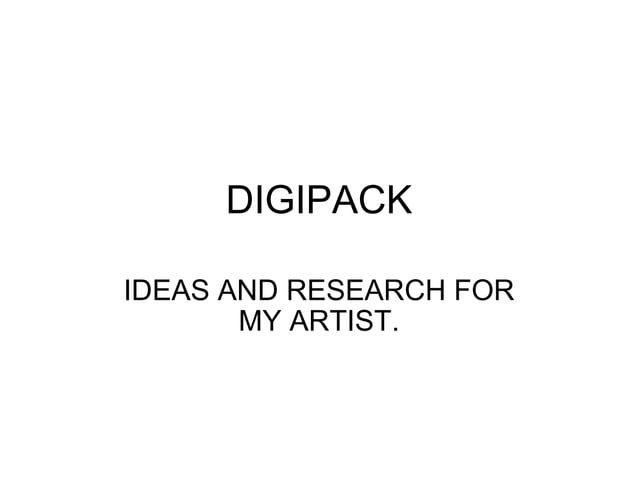 DIGIPACK 2 | PPT