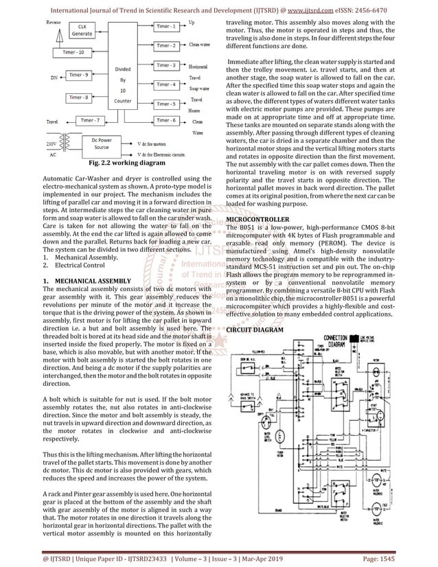 Automatic Car Washing and Drying using Microcontroller 8051 | PDF
