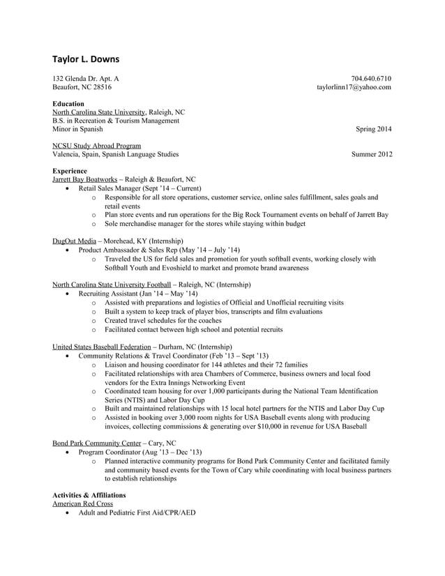 TaylorDownsResume | PDF