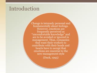 Change Agent Strategies: Emotion of Change | PPTX